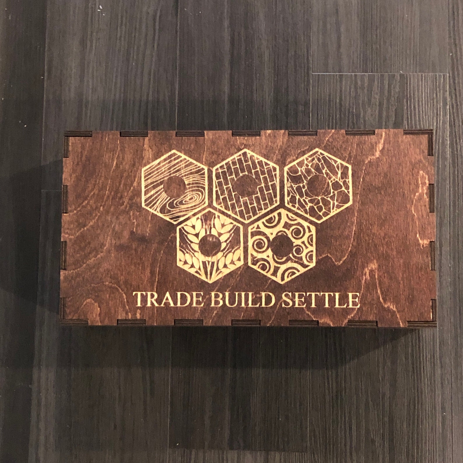 Stained Wood Game Board With Custom Laser Etched Terrain - Etsy