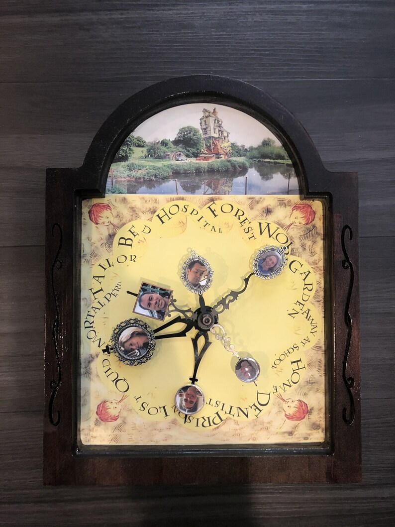 Magical Wizard Wood Clock With Your Custom Photos - Etsy
