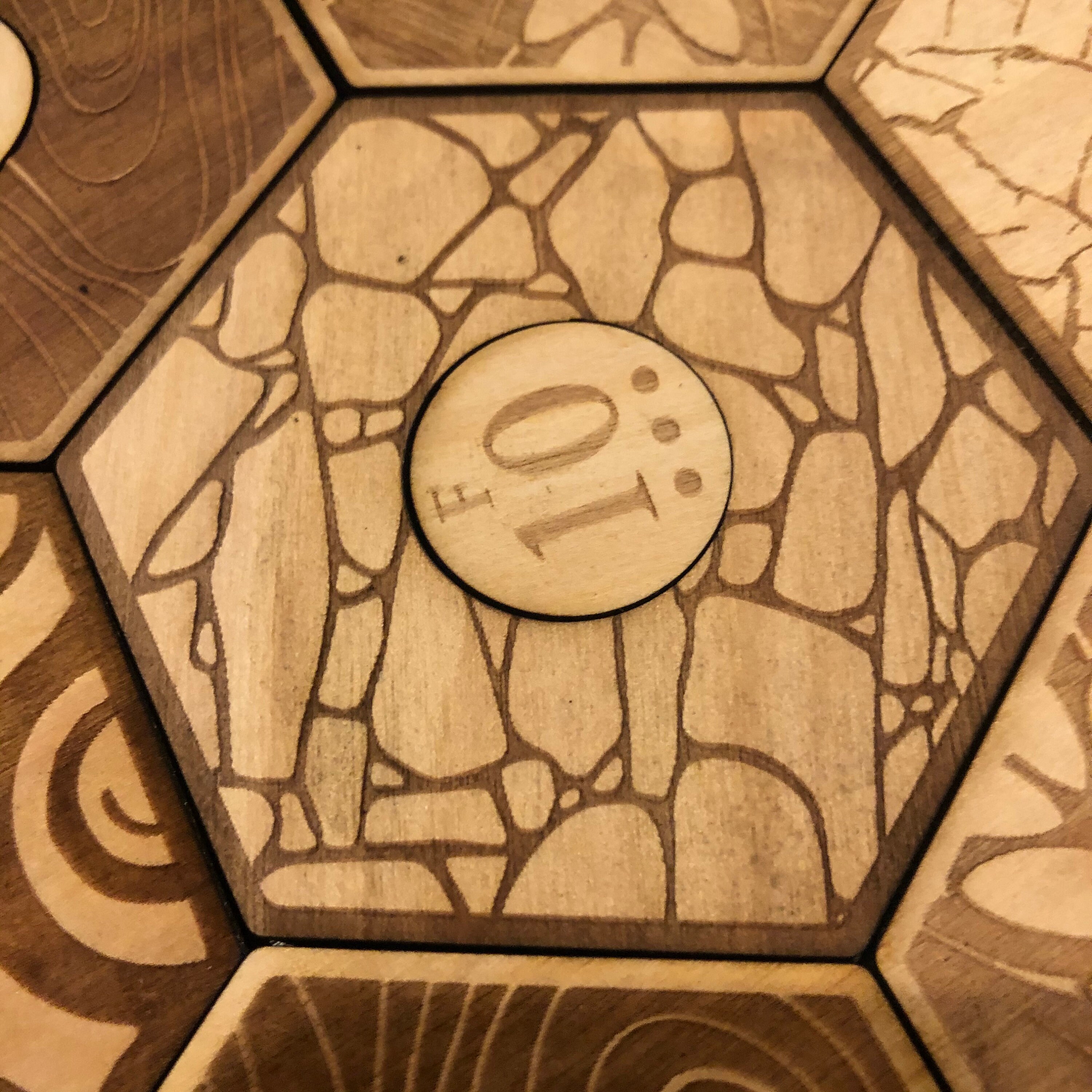 Wooden Game Board With Custom Laser Etched Terrain Border and - Etsy
