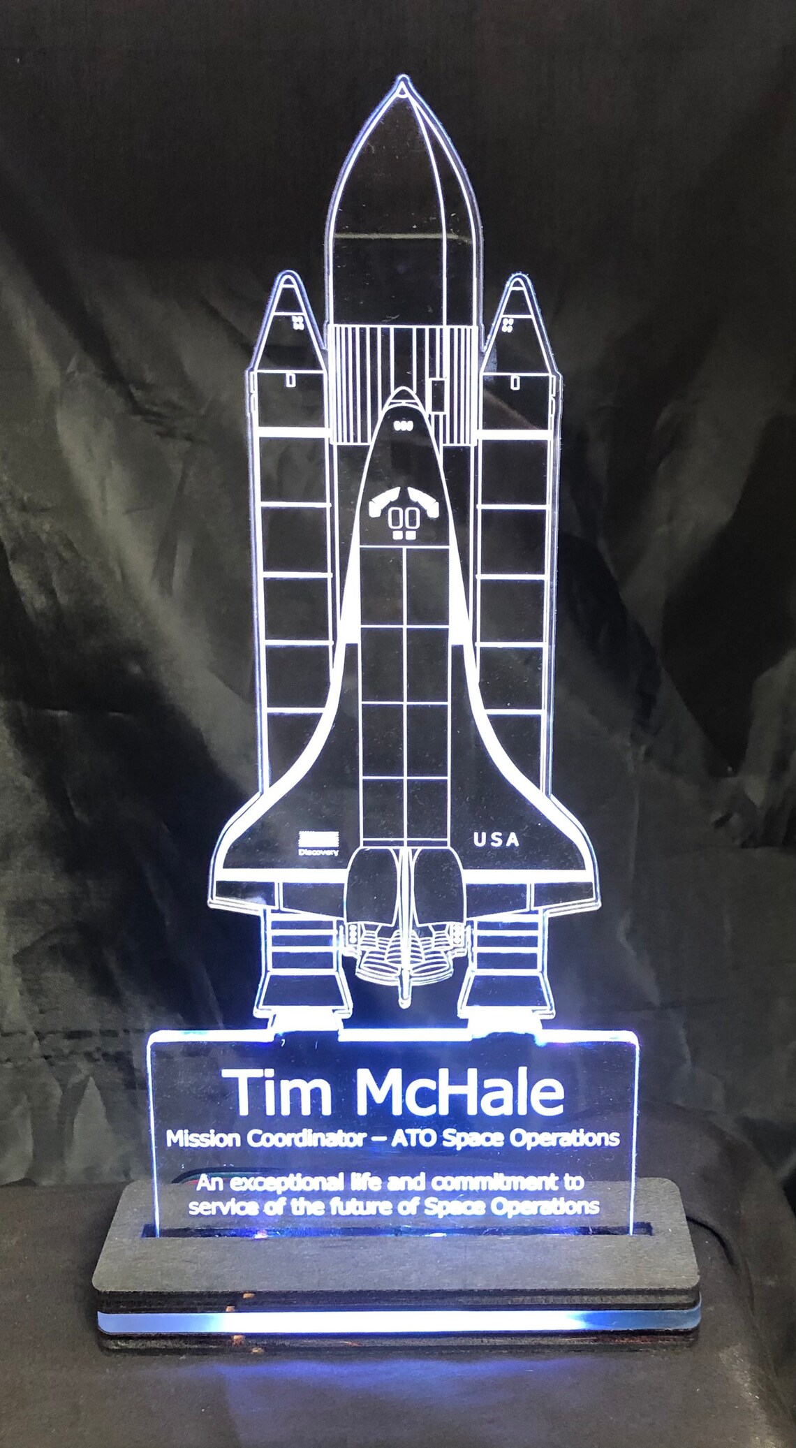 LED Lighted Acrylic Award Plaque Customized With Your Text and Graphics ...