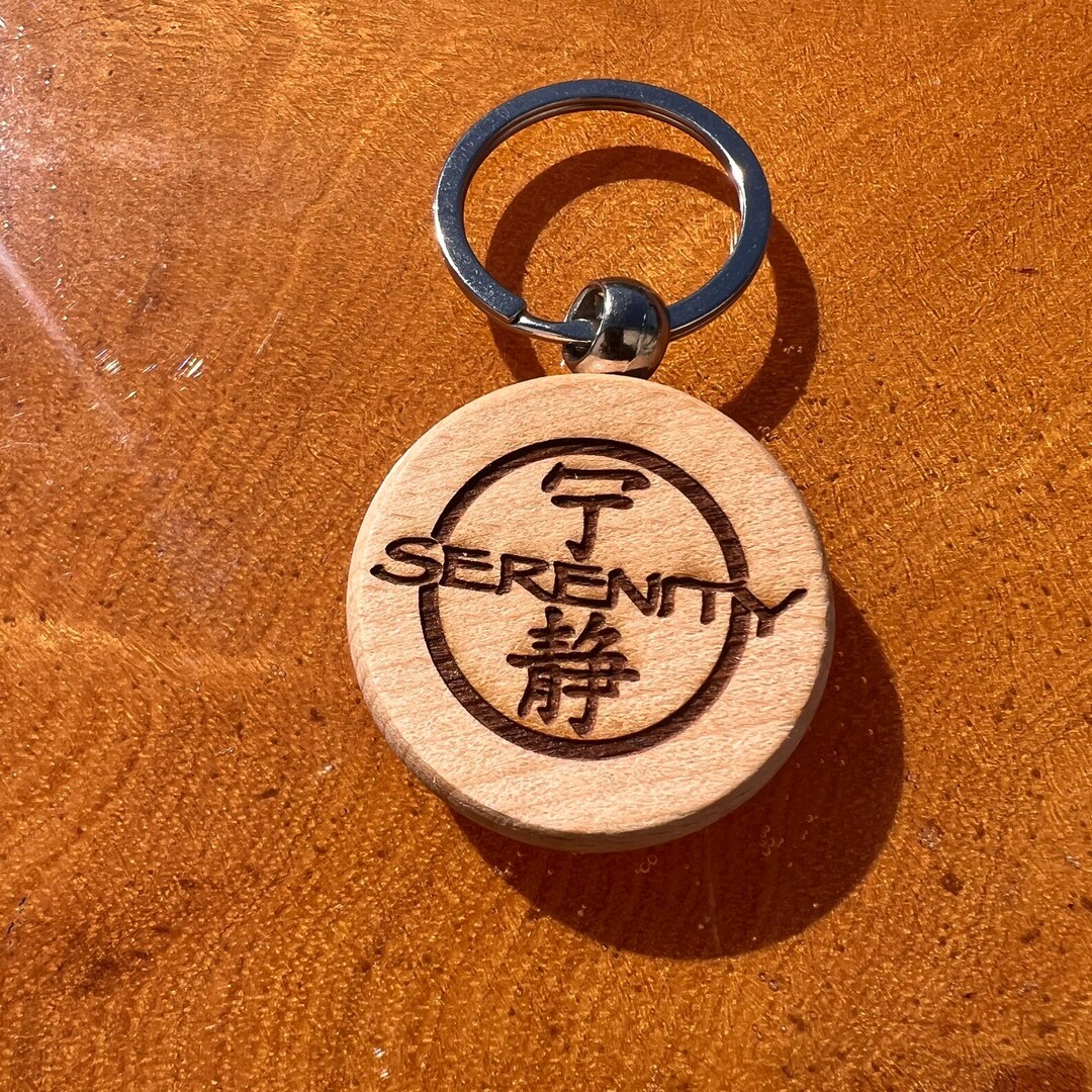 Firefly Wood Keychain - Etsy