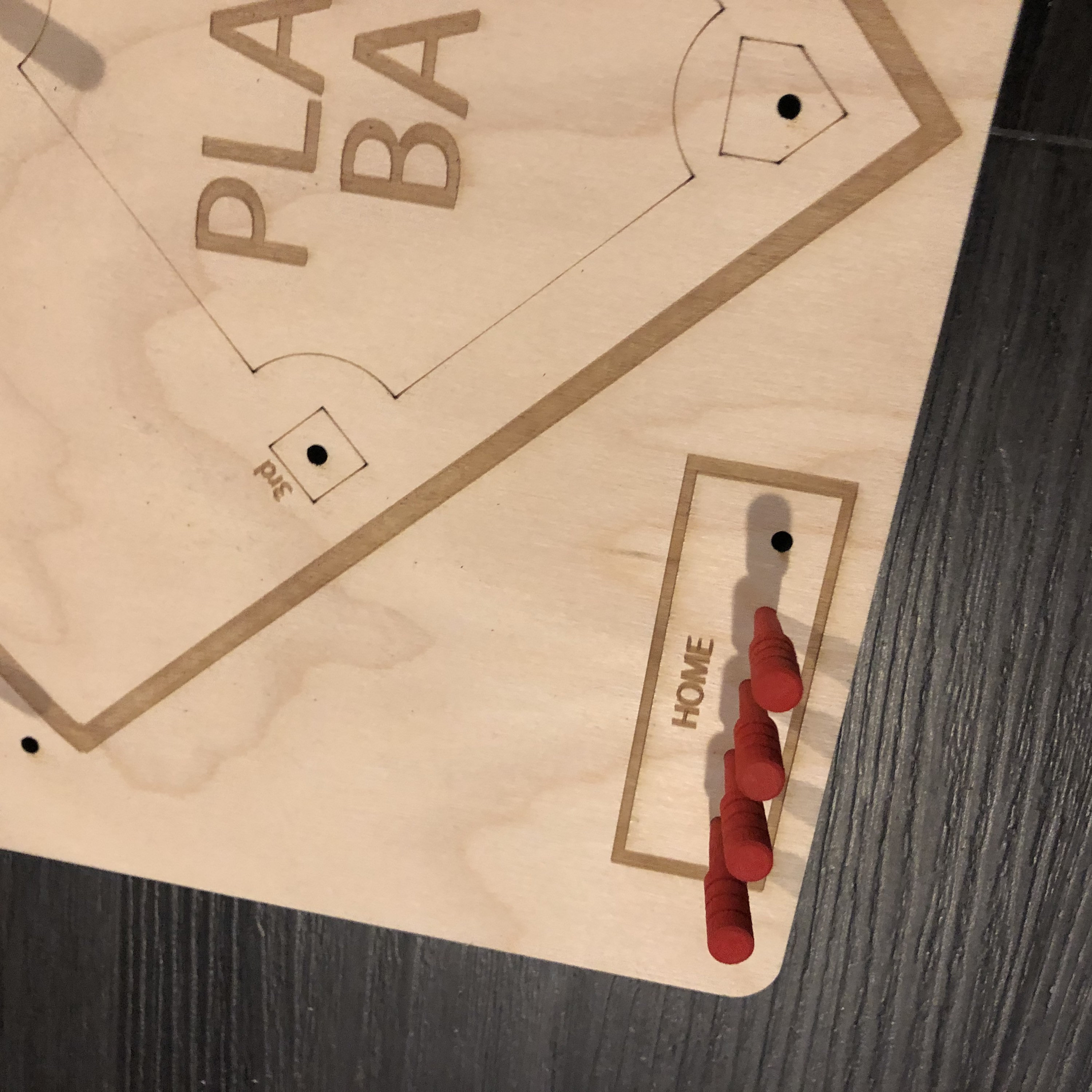 Baseball Wood Board Game With Dice, Markers and Instructions - Etsy