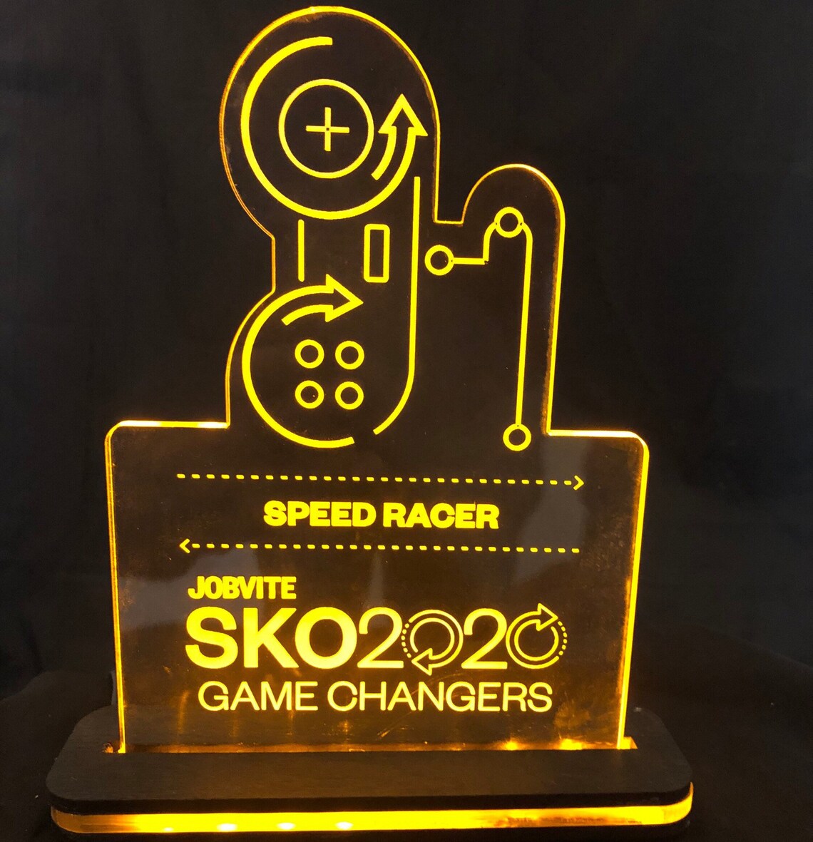 LED Lighted Acrylic Award Plaque Customized With Your Text and Graphics ...