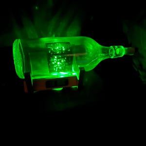 Lighted Borg Cube Starship in a Beer Bottle - Etsy