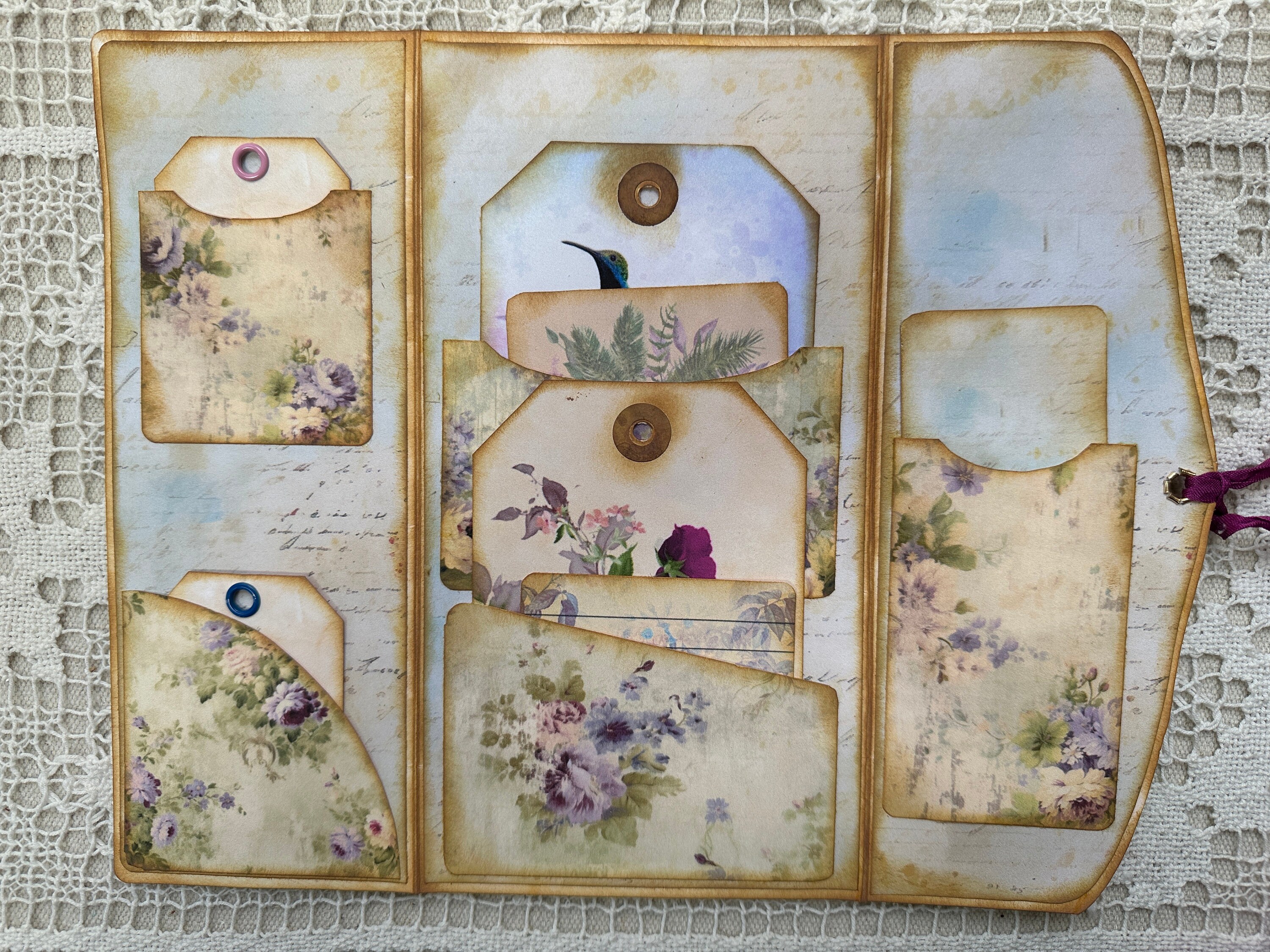 Mini Junk Journal Folio Kit, Ephemera Holder, Junk Journal Insert ...