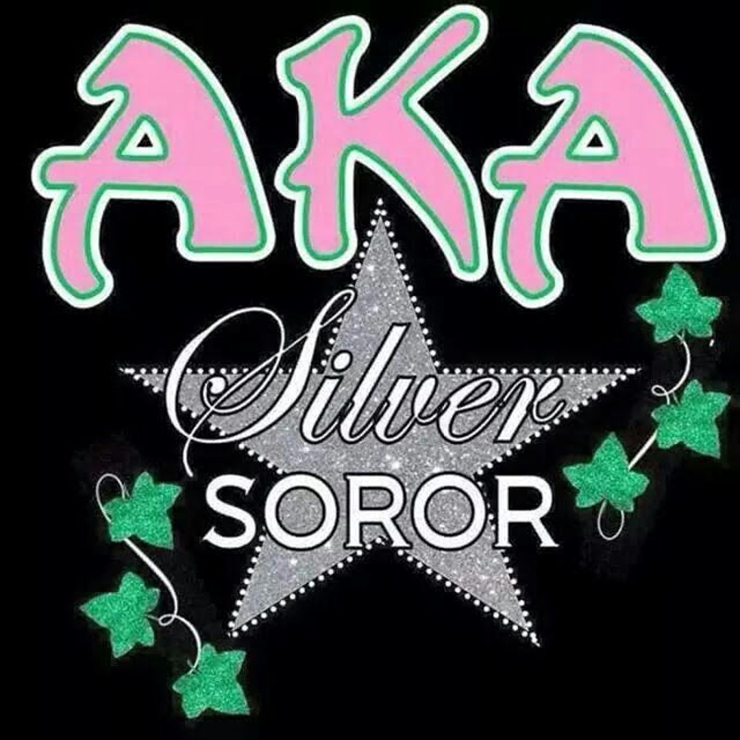 AKA Silver Soror Embroidery Applique Design File AKA 1908 - Etsy