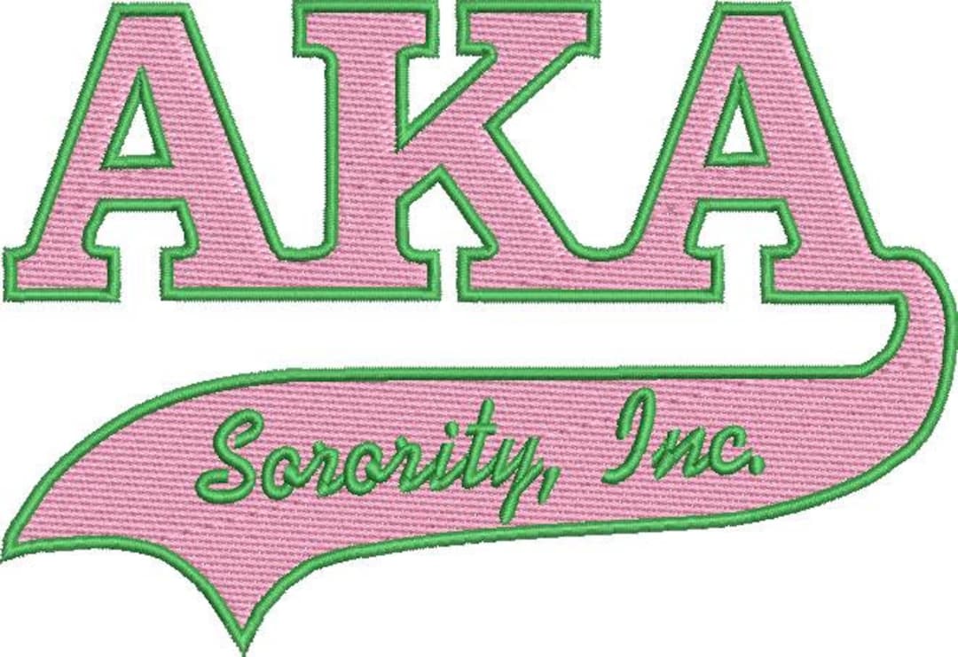 AKA Sorority Alpha Kappa Alpha Embroidery Design File 4 Sizes - Etsy