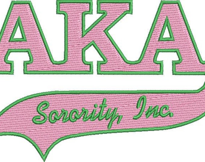 AKA Shield Embroidery Applique Design File AKA 1908 Alpha Kappa Alpha ...