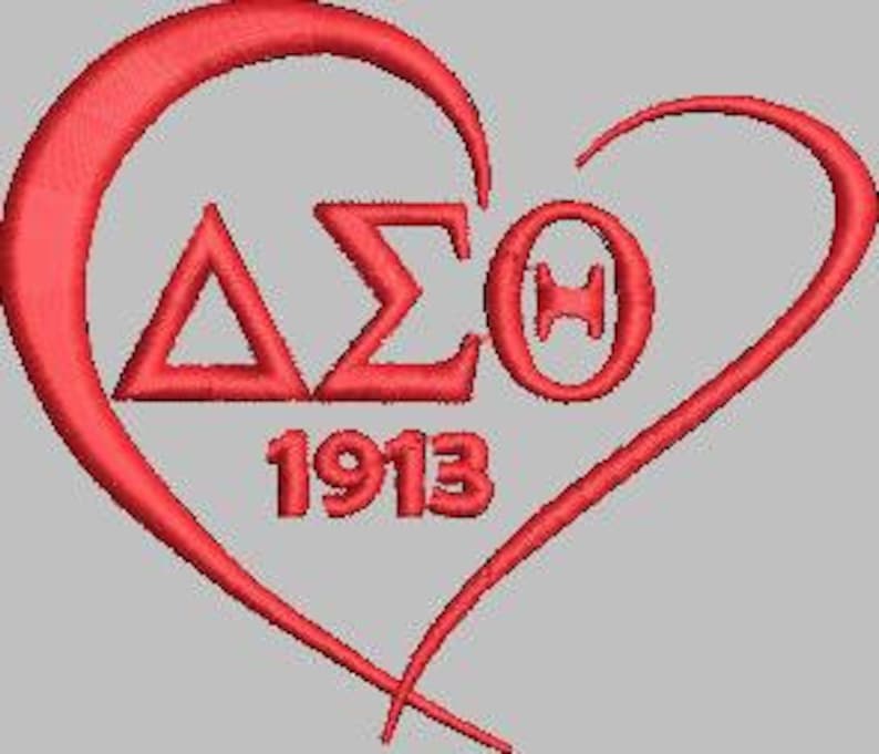 Delta Sigma Theta Embroidery Design File - Etsy
