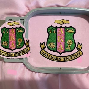AKA Shield Embroidery Applique Design File AKA 1908 Alpha Kappa Alpha ...