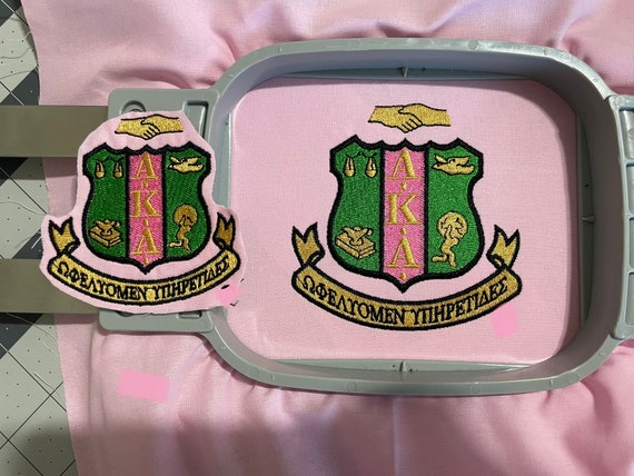 Aka Sorority Shield With Pearls