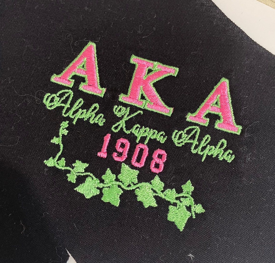 AKA 1908 Alpha Kappa Alpha 1908 Embroidery Design File - Etsy
