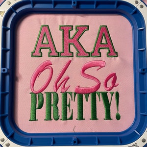 AKA 1908 Alpha Kappa Alpha Embroidery Design File 6x6 - Etsy