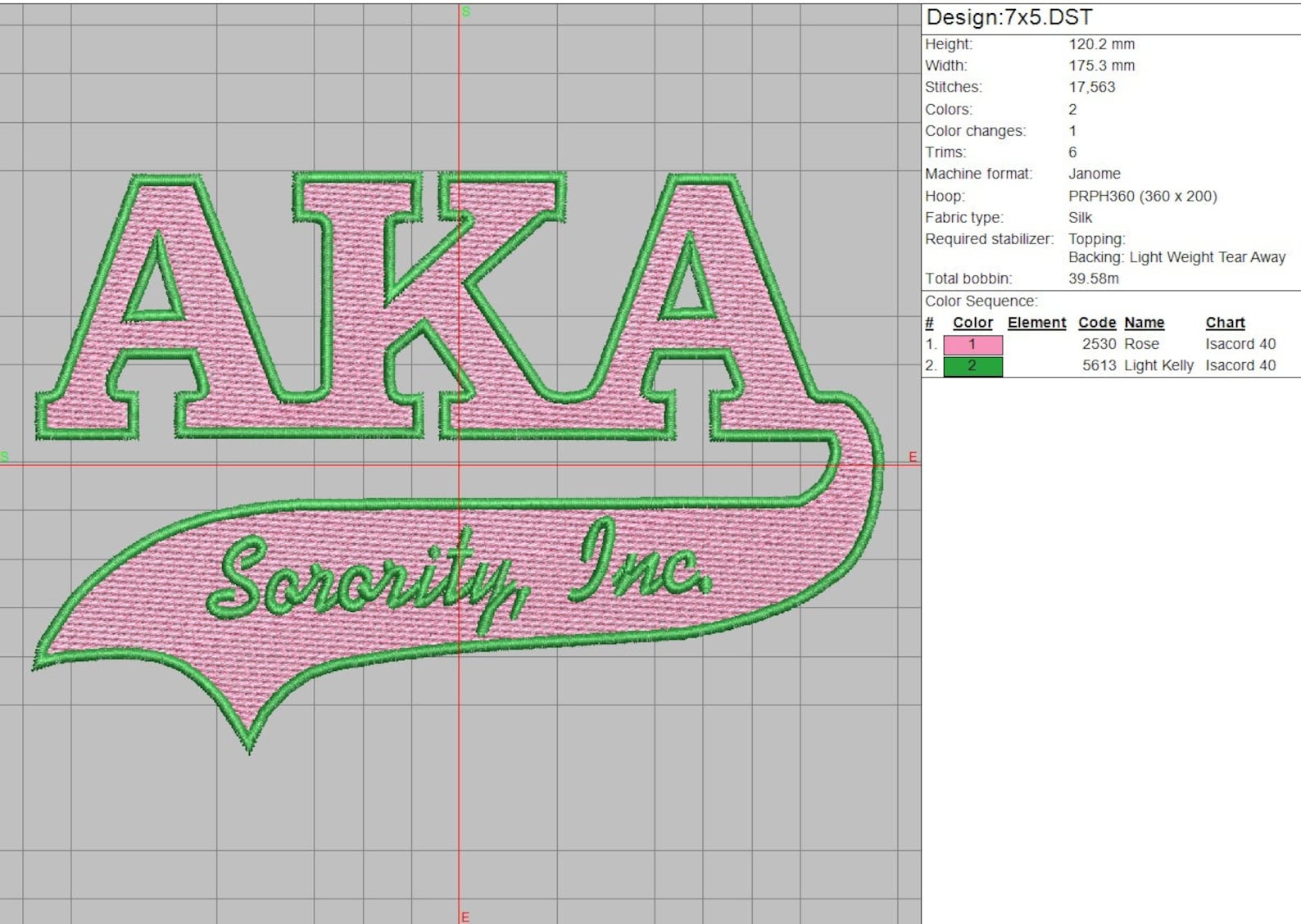 AKA Sorority Alpha Kappa Alpha Embroidery Design File 4 Sizes - Etsy