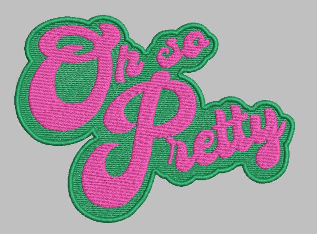 Oh so Pretty Embroidery Design File 4 Sizes - Etsy