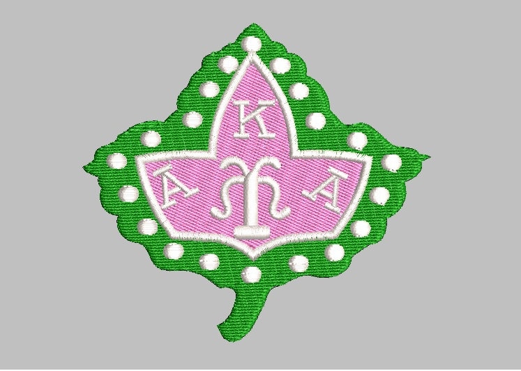 AKA Ivy Symbol Embroidery Design File AKA 1908 Alpha Kappa Alpha 1908 ...