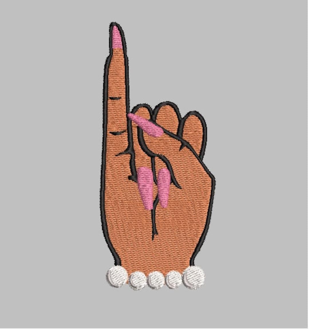 AKA Pinky Embroidery Design File AKA 1908 Alpha Kappa Alpha 1908 - Etsy