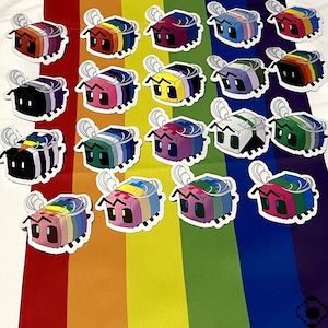 LGBTQ+ Minecraft-inspired Sticker - Etsy