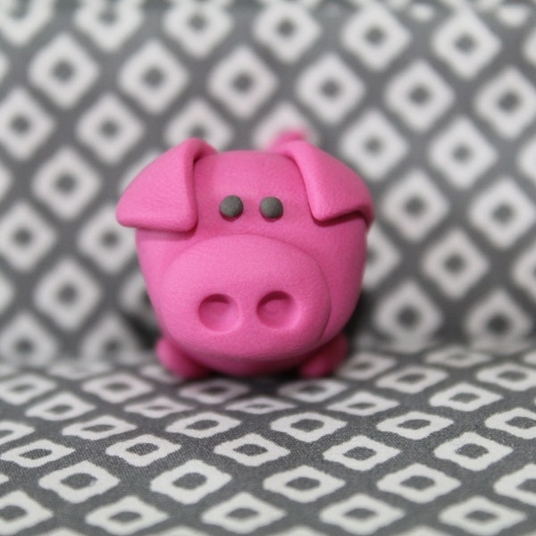 Polymer Clay Pig - Etsy
