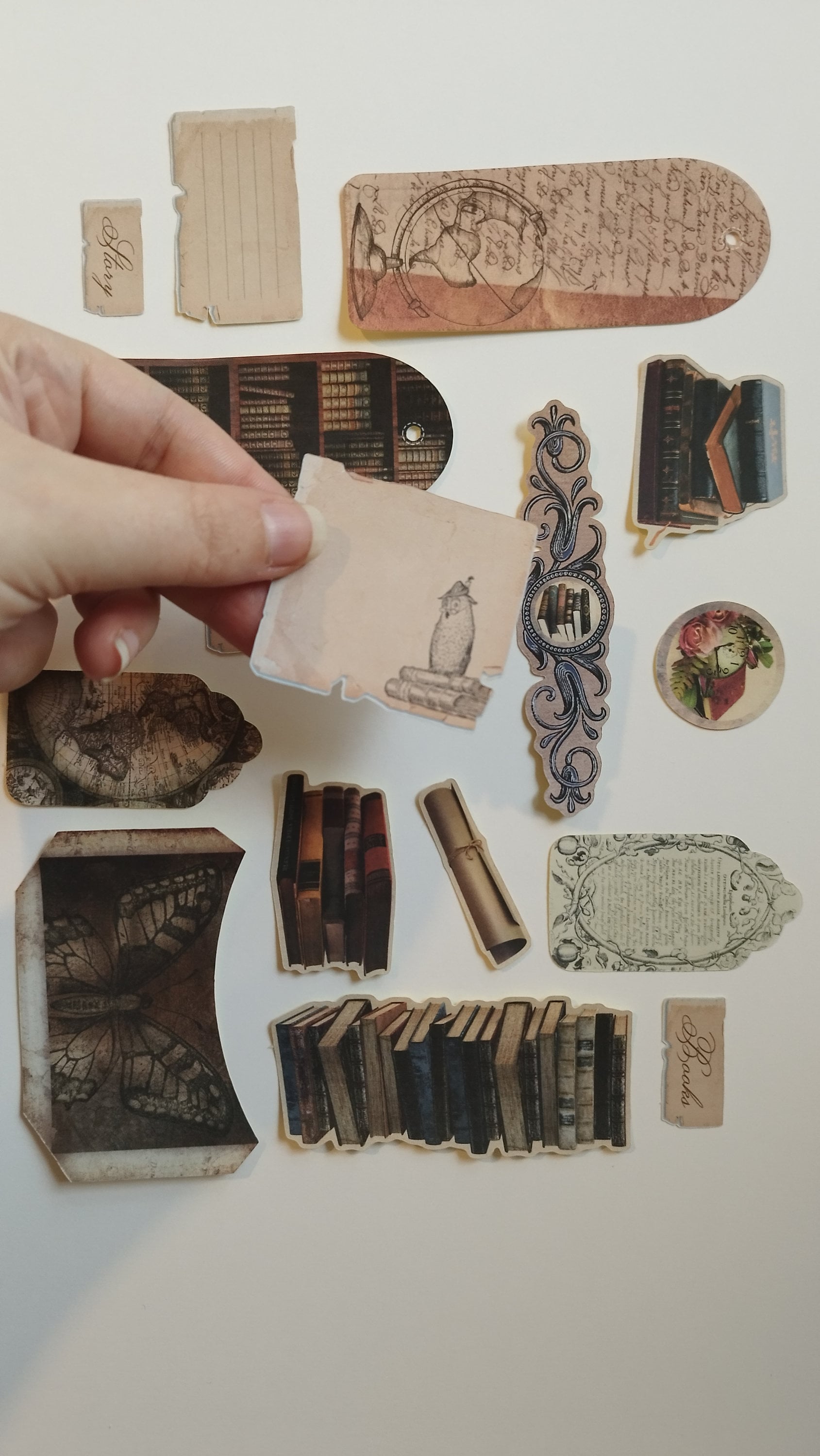 Dark Academia Stickers Set, Vintage Gothic Book Lover Scrapbook ...