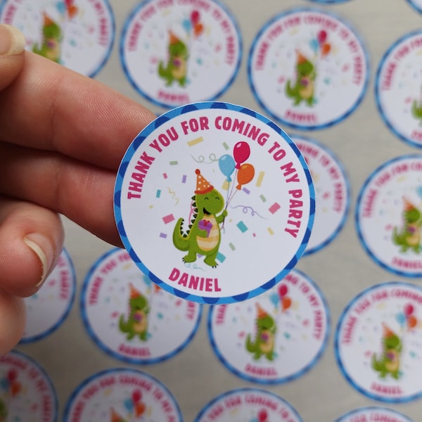 Dinosaur Sweet Cone Stickers - Etsy