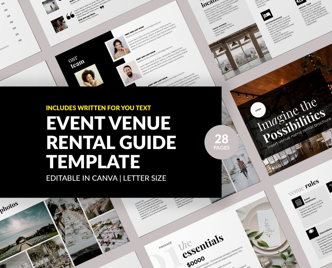 Wedding Event Venue Rental Guide Template | New Client Pitch Document ...