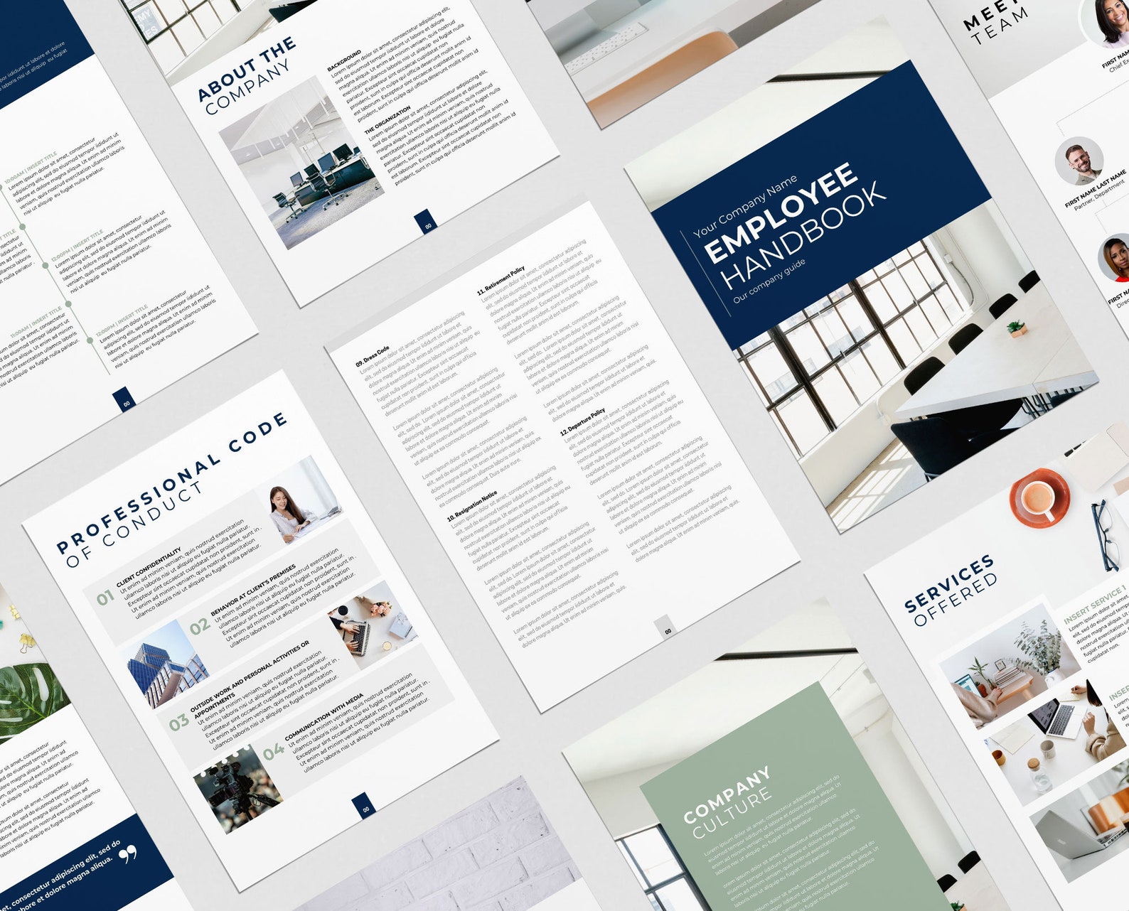 Employee Handbook | Human Resource Handbook | Onboarding Manual | New ...