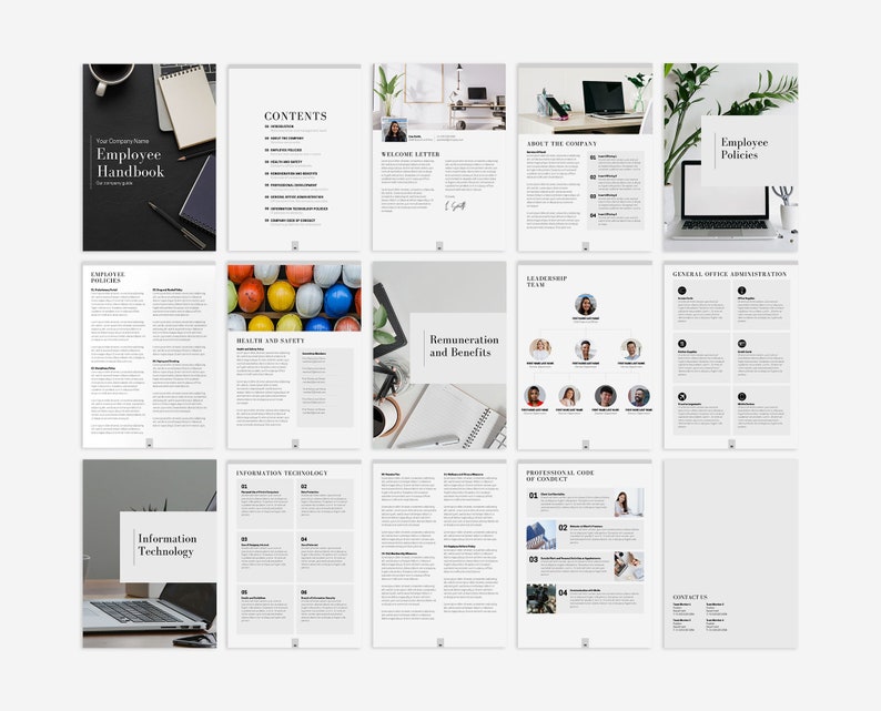 Employee Handbook Onboarding Welcome Packet Human Resource - Etsy