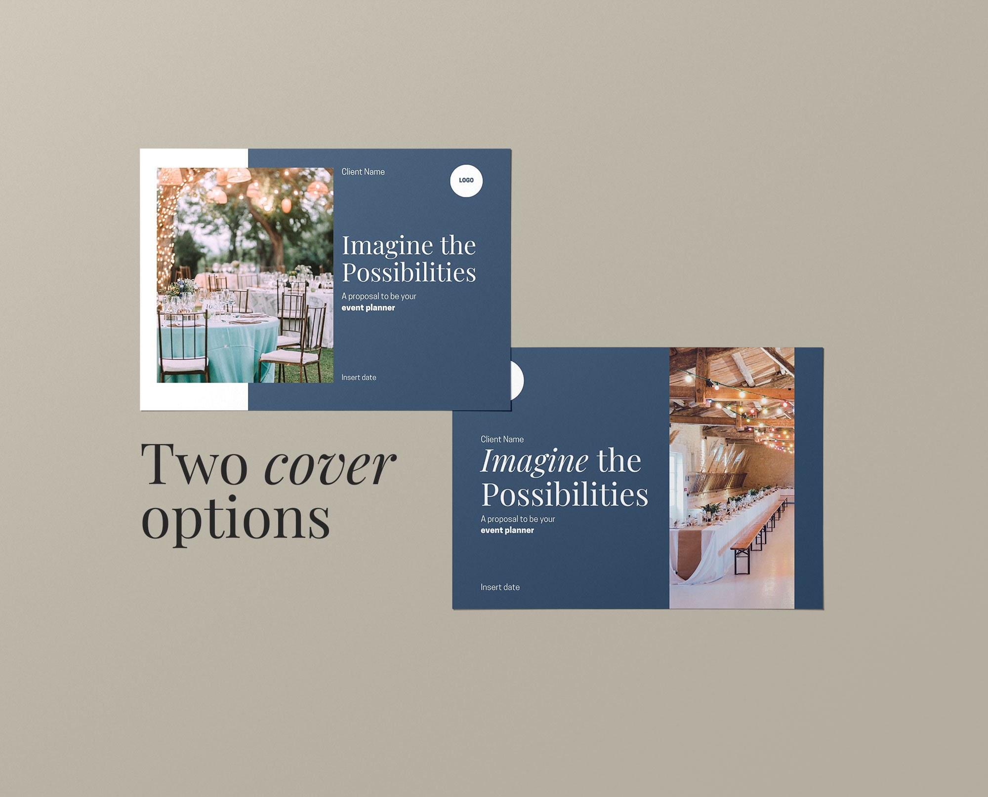 Blue Event Planner Proposal Template Clean New Client Pitch - Etsy