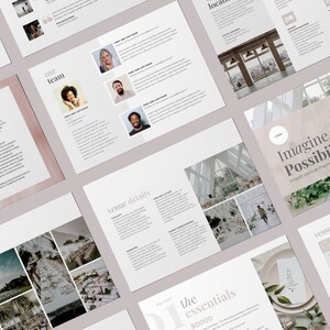 Venue Rental Brochure Template | New Client Pitch Document | Wedding ...