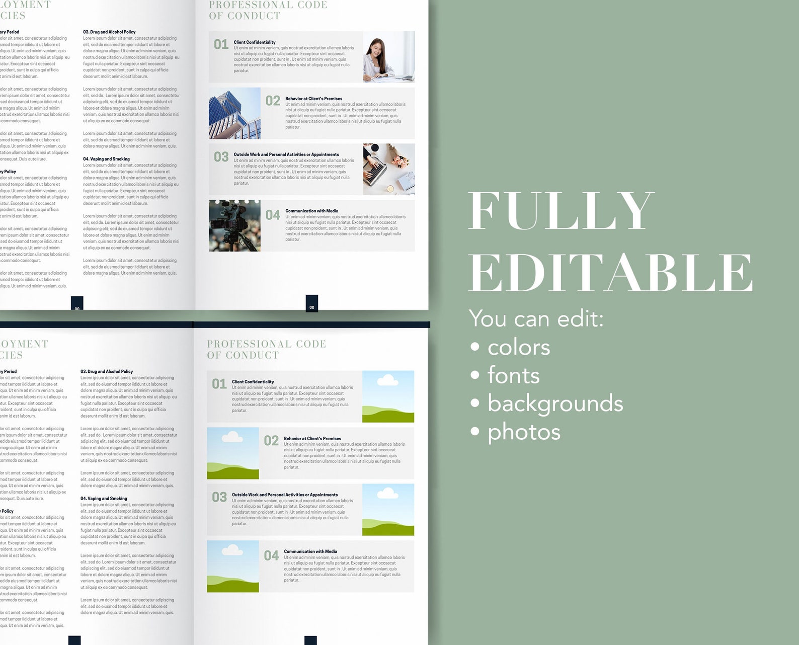 Employee Handbook Human Resource Handbook Onboarding - Etsy
