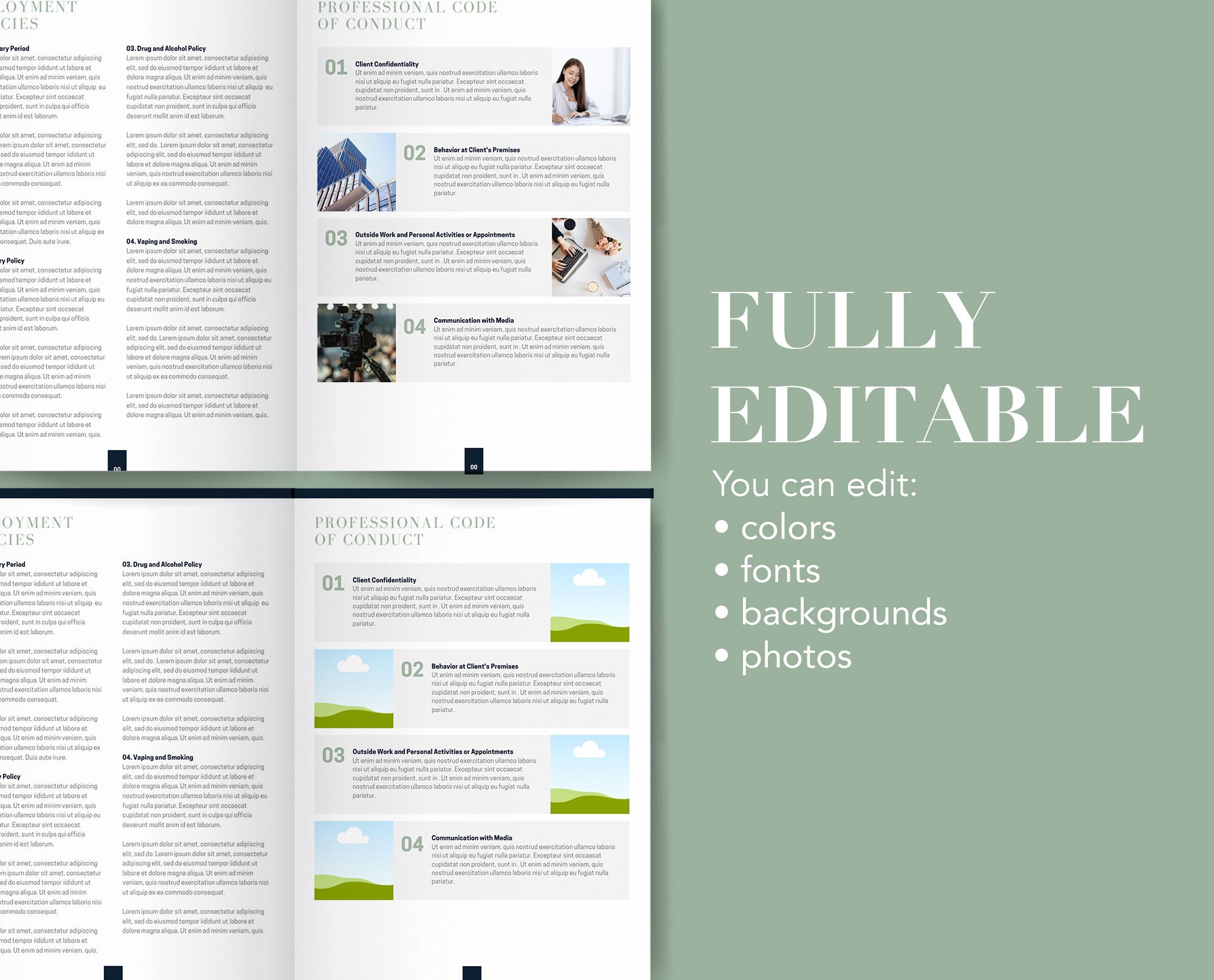 Employee Handbook Human Resource Handbook Onboarding - Etsy