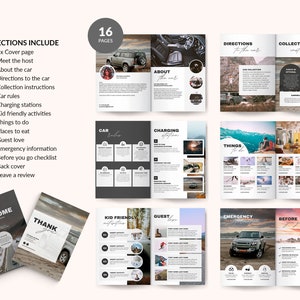 Turo Car Rental Welcome Book Template, Host Manual Guidebook Template ...