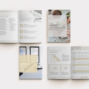 Nonprofit Annual Report Canva Template | Charity Template | Year End Review Template | Not-for ...