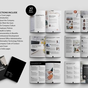 Employee Handbook | Onboarding Welcome Packet | Human Resource Handbook ...