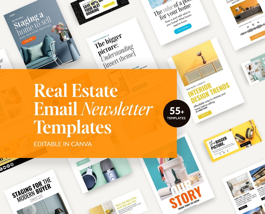 Real Estate Market Update Email Newsletter Template | Realtor Monthly ...
