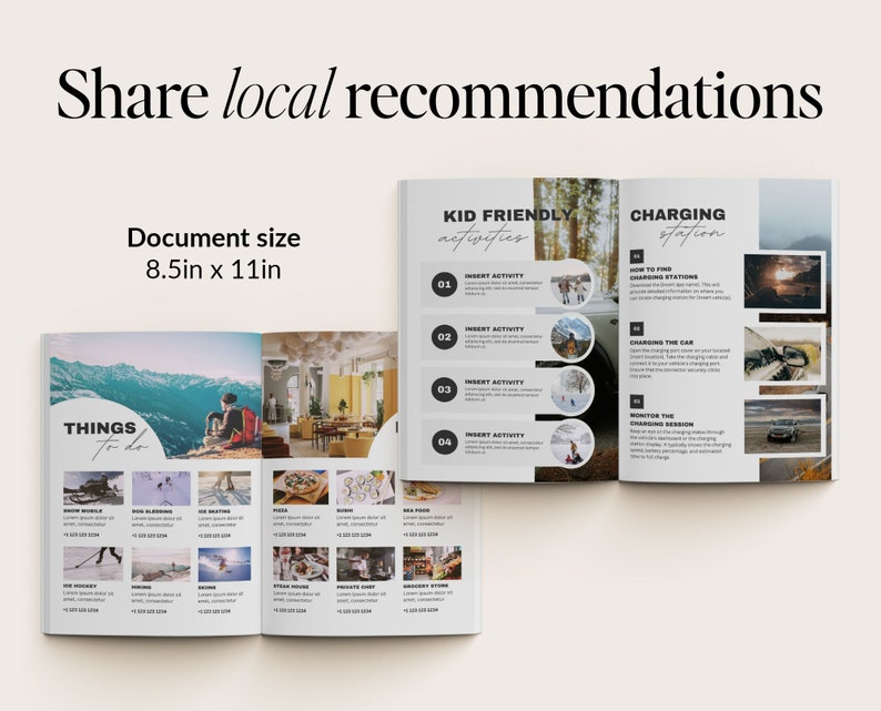 Turo Car Rental Welcome Book Template, Host Manual Guidebook Template ...