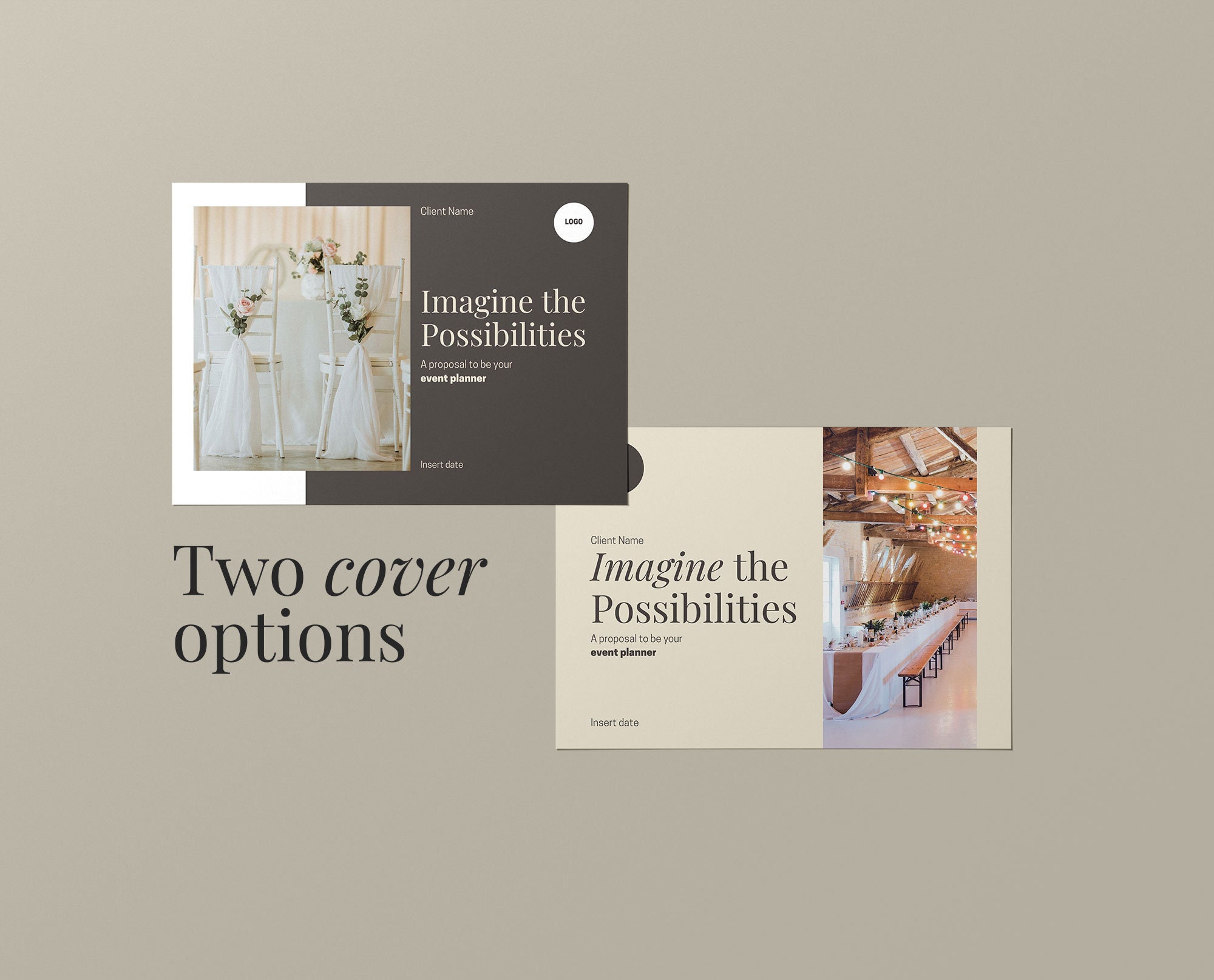 Event Planner Proposal Template Clean | New Client Pitch Document ...