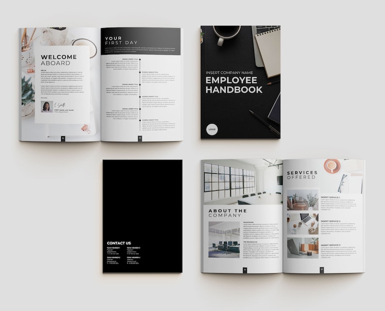 Employee Handbook | Onboarding Welcome Packet | Human Resource Handbook ...