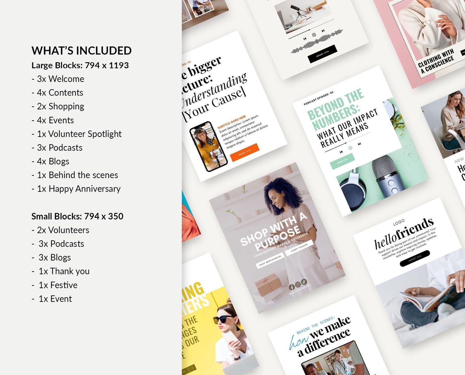 Non-profit Email Newsletter Canva Templates: Charity Fundraising ...