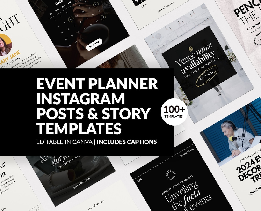 Wedding Event Planner Instagram Template | Event Venue Rental Instagram ...