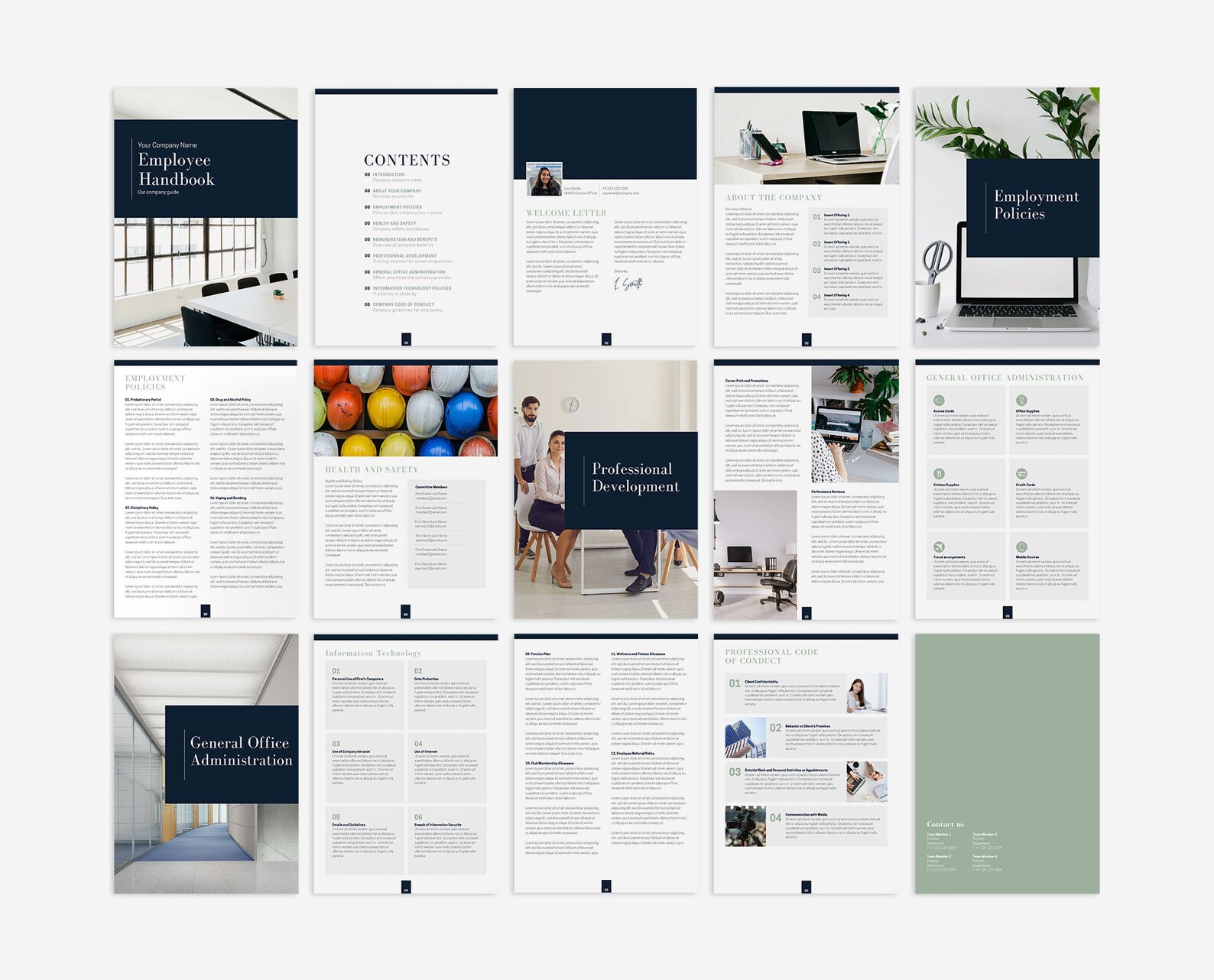 Employee Handbook Human Resource Handbook Onboarding - Etsy