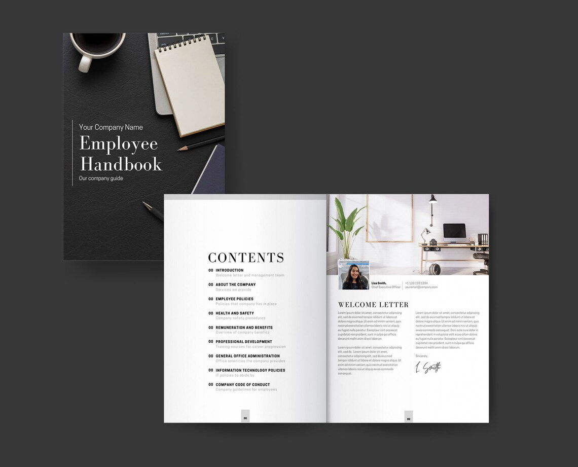 Employee Handbook Onboarding Welcome Packet Human Resource - Etsy