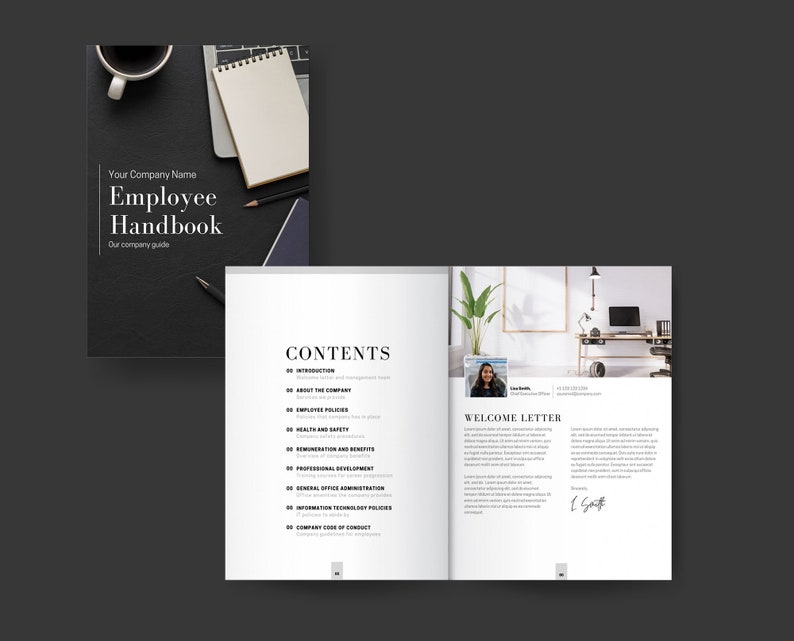 Employee Handbook Onboarding Welcome Packet Human Resource - Etsy