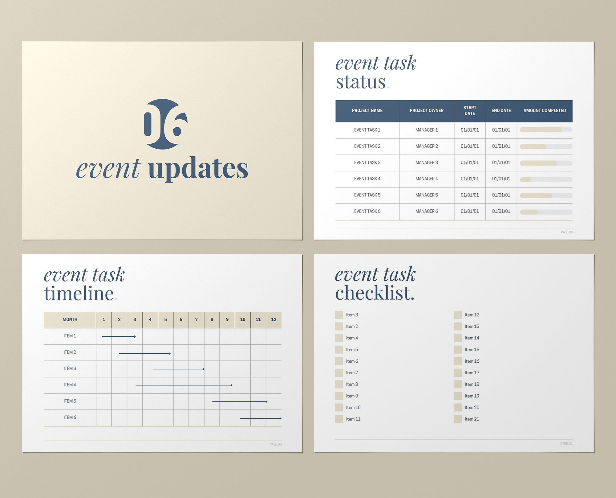 Blue Event Planner Proposal Template Clean New Client Pitch - Etsy