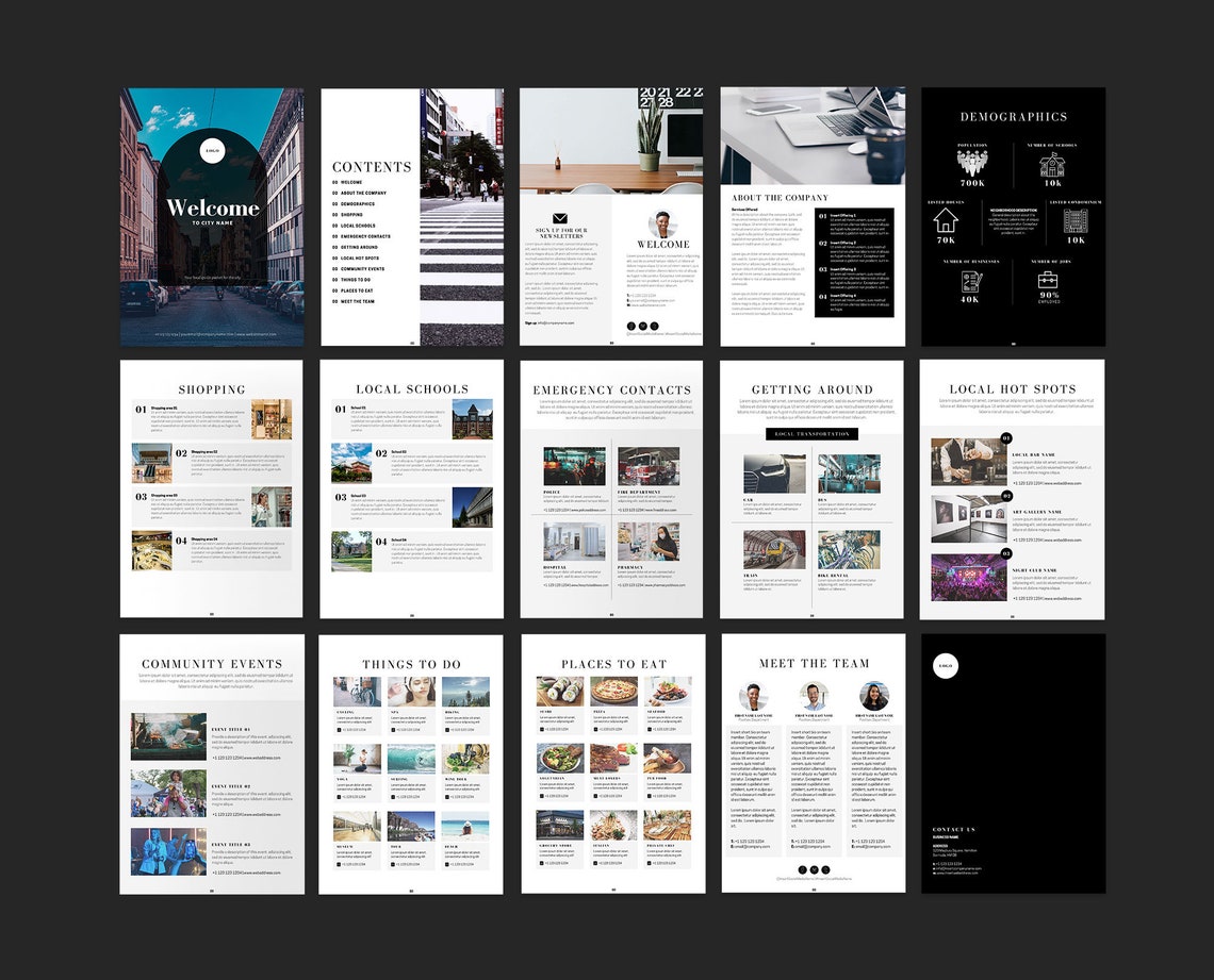 Real Estate Local Community Guide Template City Guide - Etsy