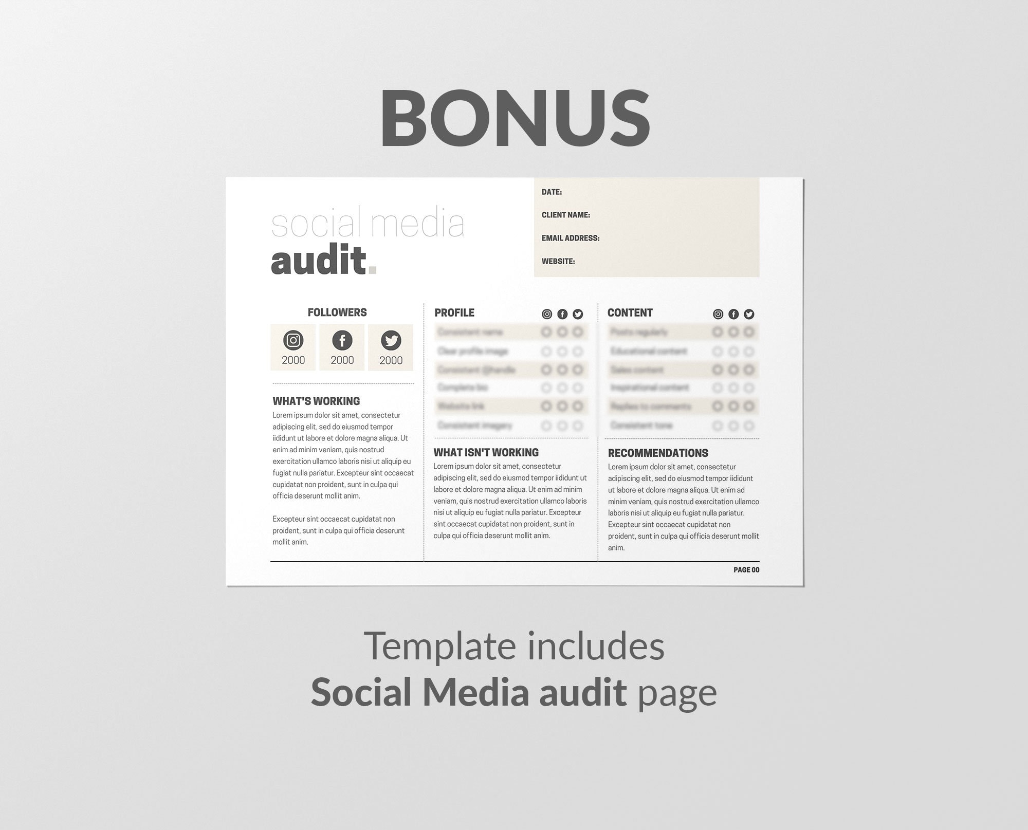 Beige Social Media Analytics Report Template | Social Media Performance ...