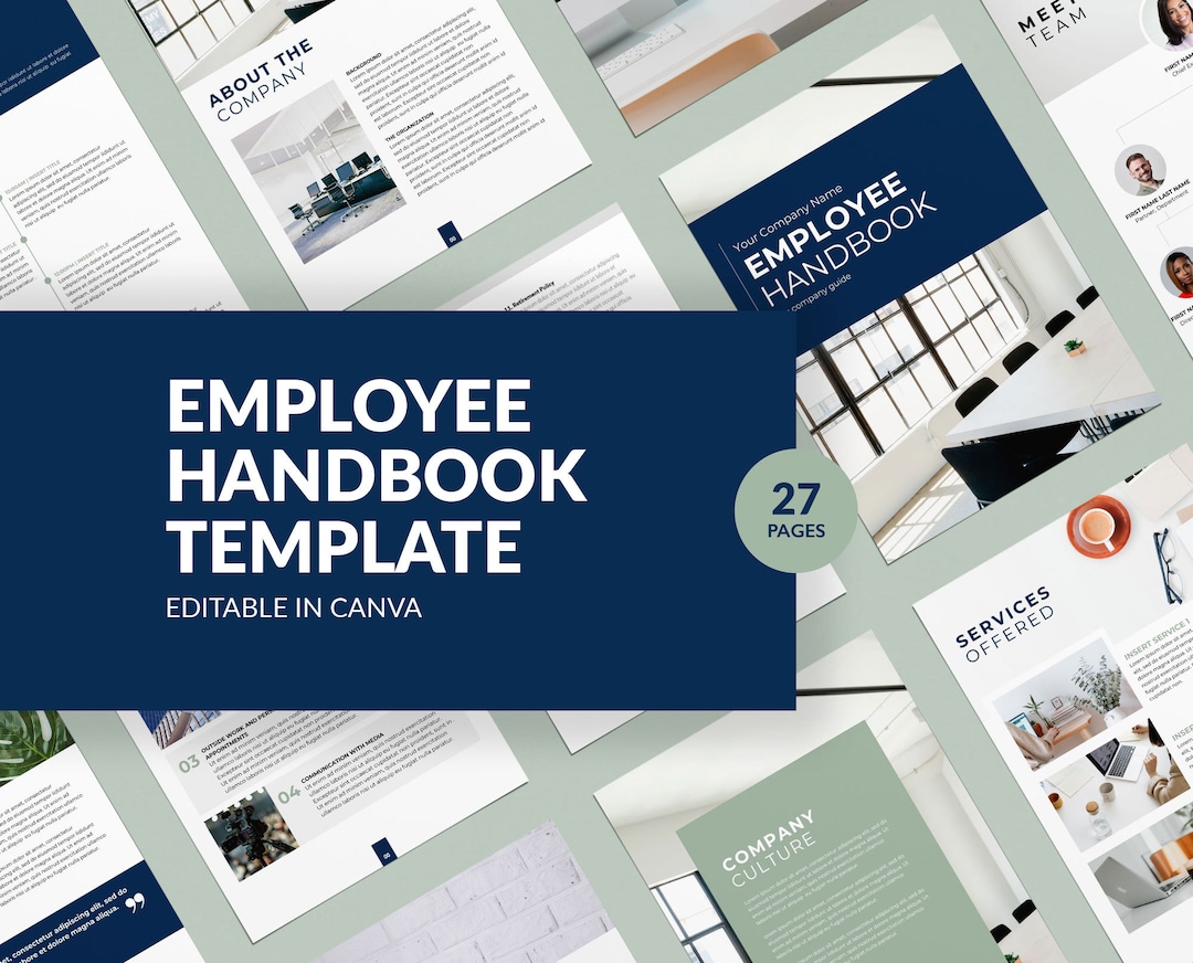 Employee Handbook | Human Resource Handbook | Onboarding Manual | New ...