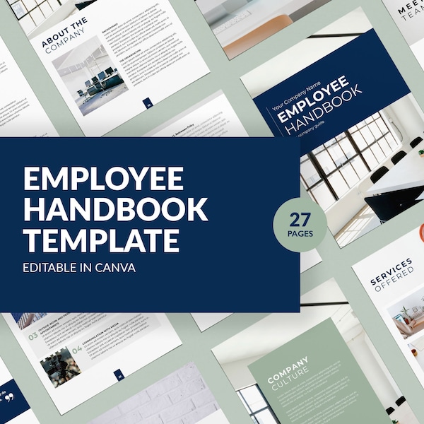Employee Resource Handbook Template - Etsy
