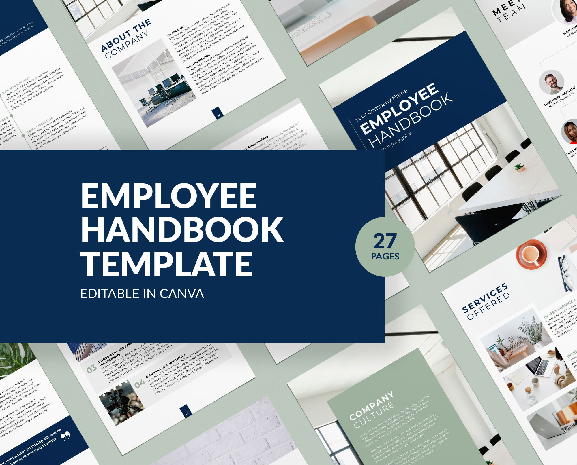Employee Handbook | Human Resource Handbook | Onboarding Manual | New ...
